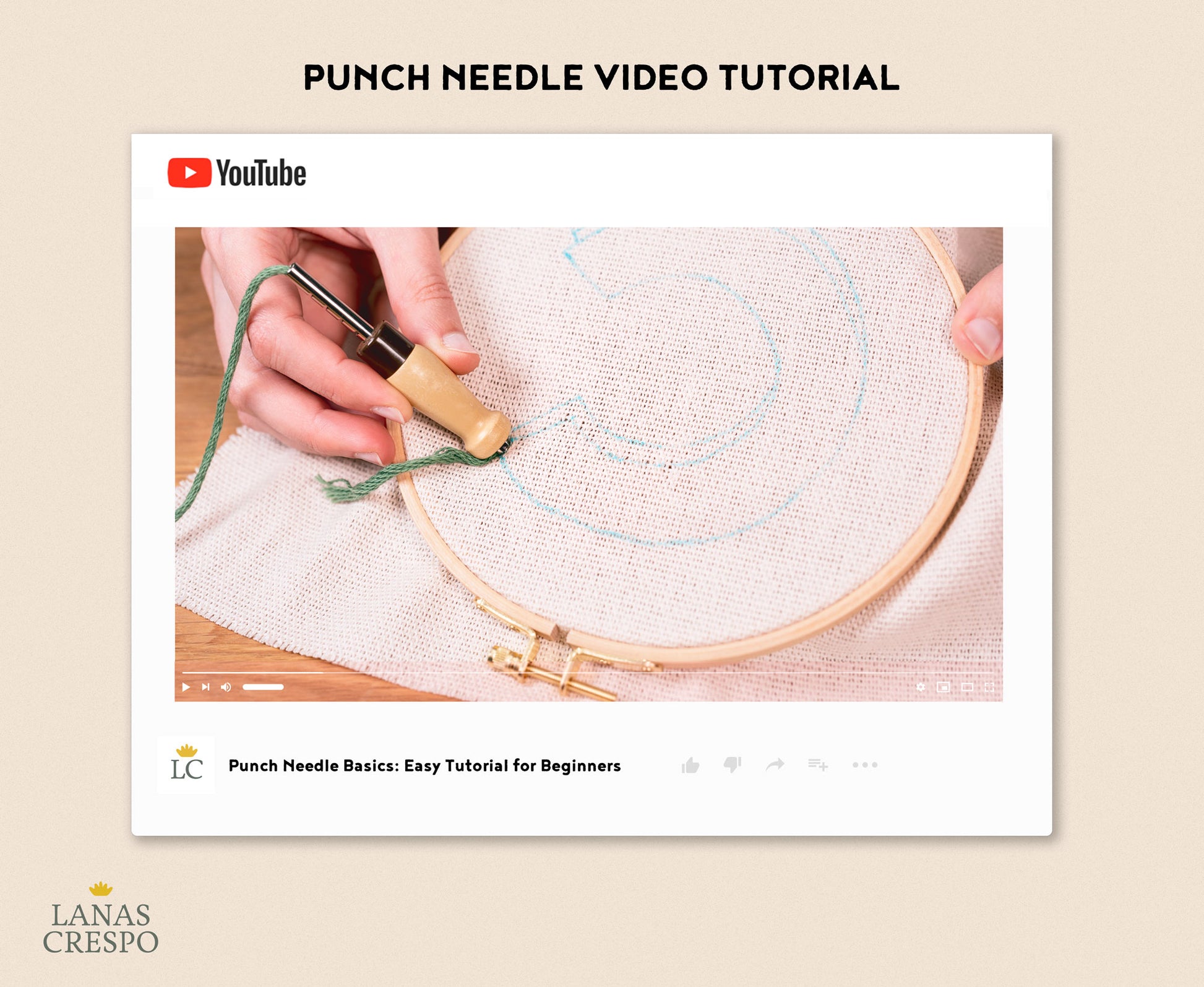 ABC Punch Needle Pattern and Beginners Punch Needle Guide – Lanas Crespo